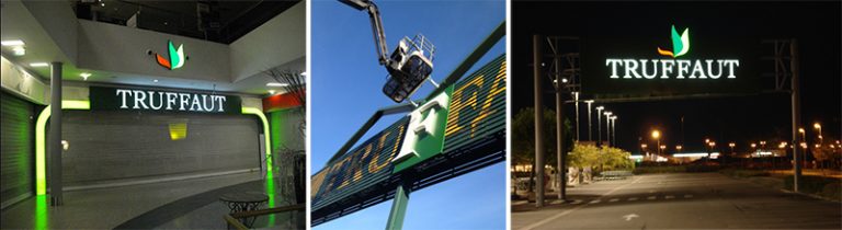 Truffaut - le vert nouveau est arrivé - Enseignes Lumineuses Exo Signs